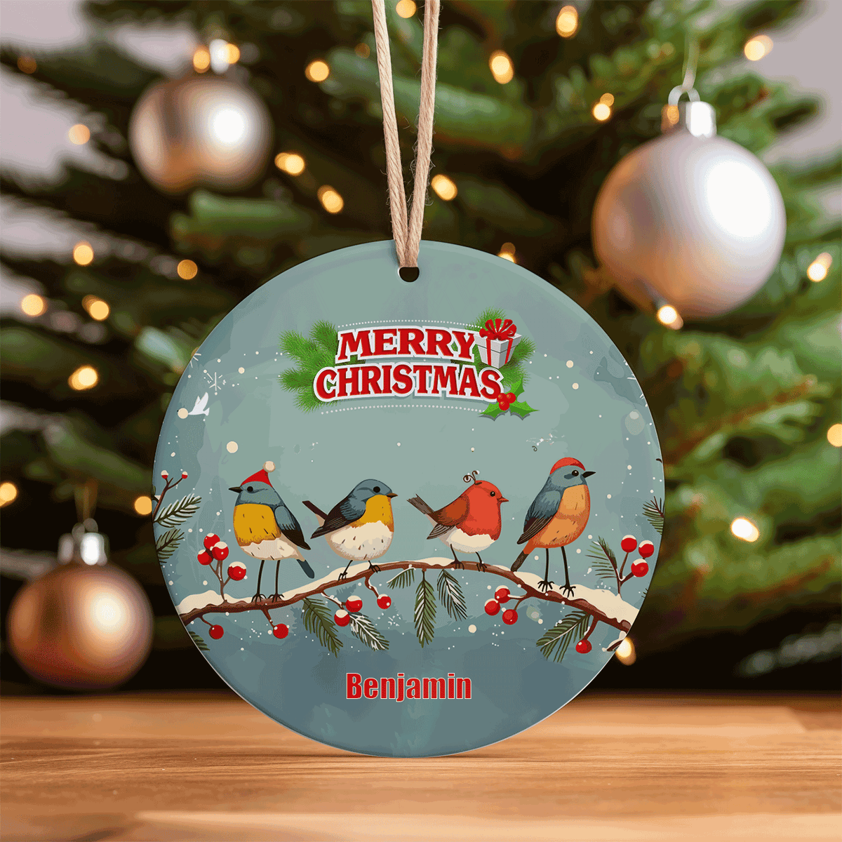 Merry Christmas Birds | Festive Decor with Colorful Winter Birds | Cer ...