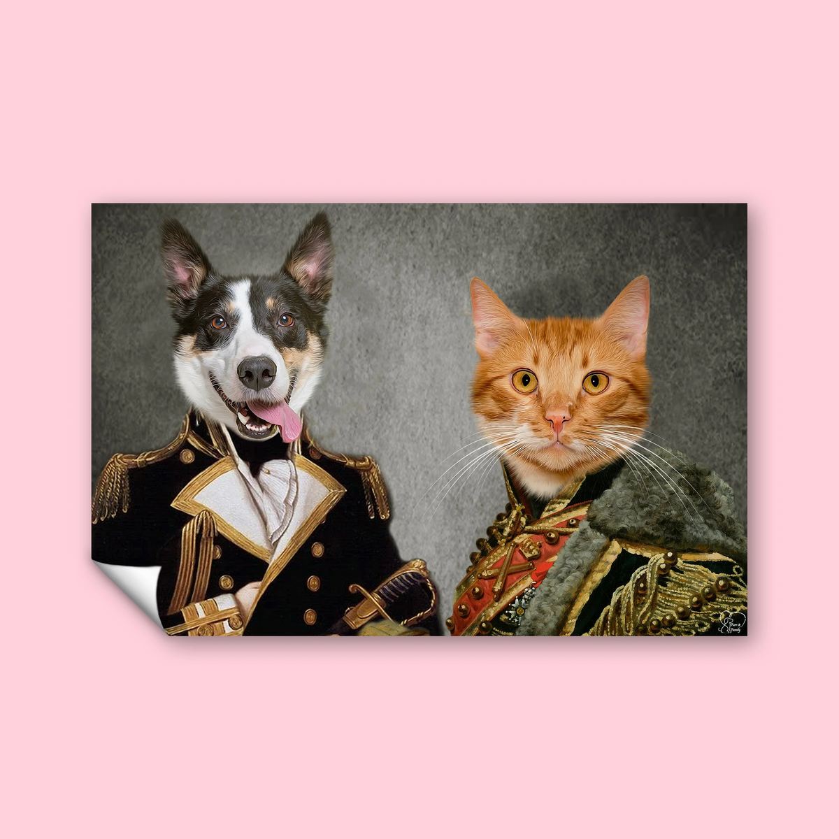 Ruff and Purr Regiment - Custom Pet Portrait – Wander Print